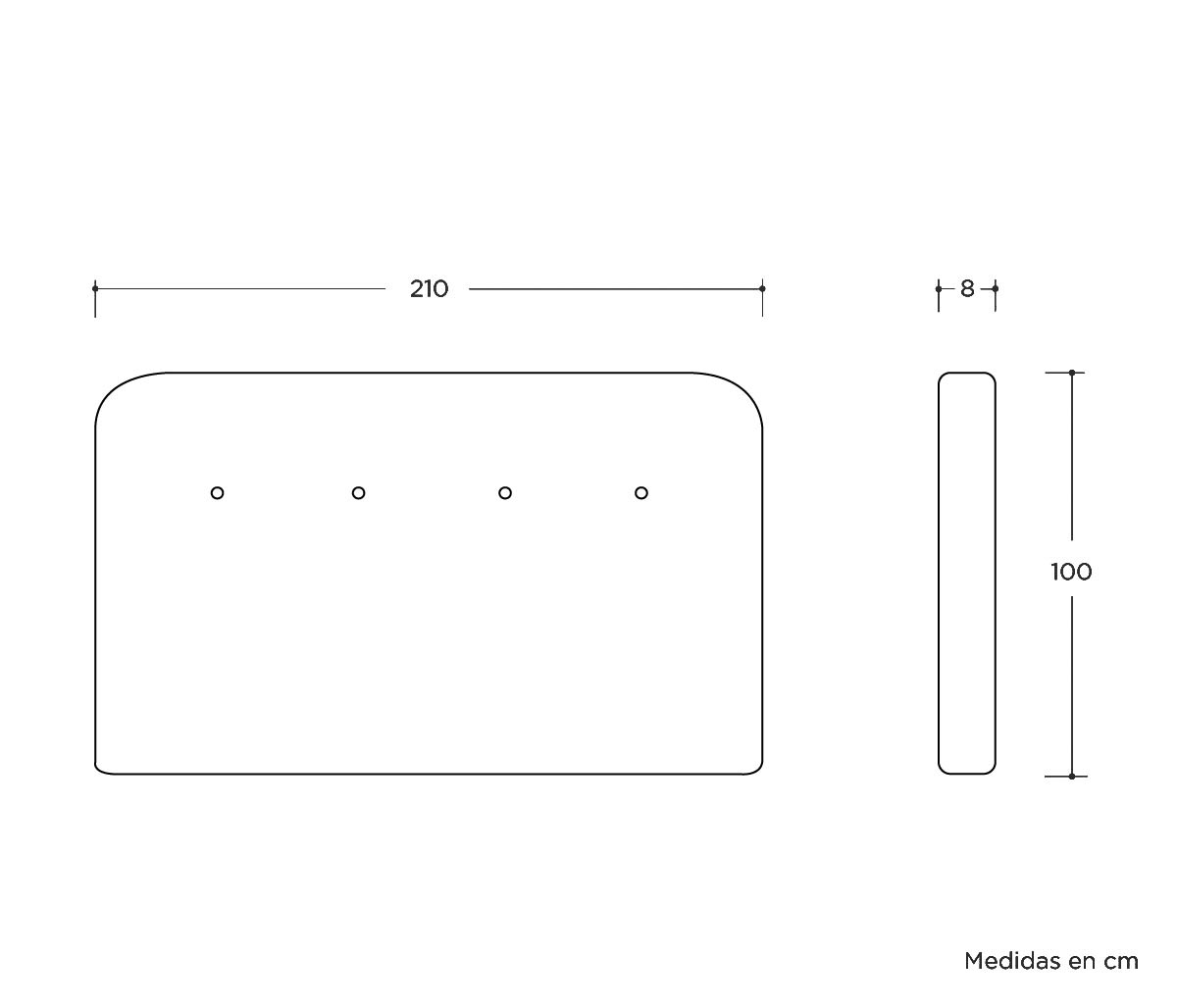 Cama king Tavela - Negro
