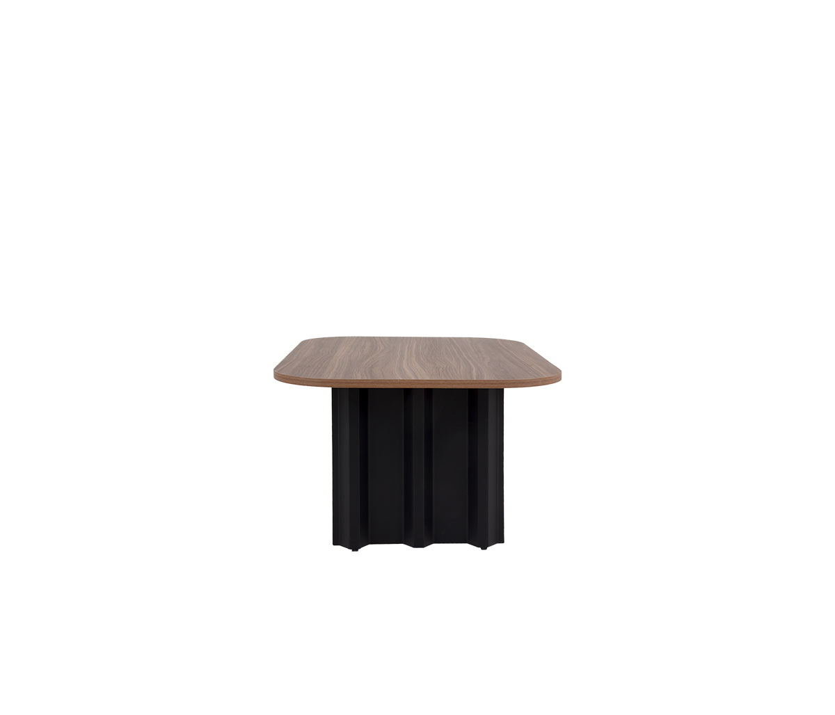 Mesa de centro Serrano 80 cm negra - Nogal